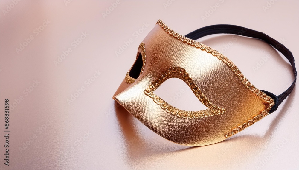 sophisticated 3d gold mask for carnival and superhero concepts clean ...