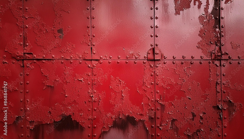 red rusted metal grunge distressed metallic surface texture background ...