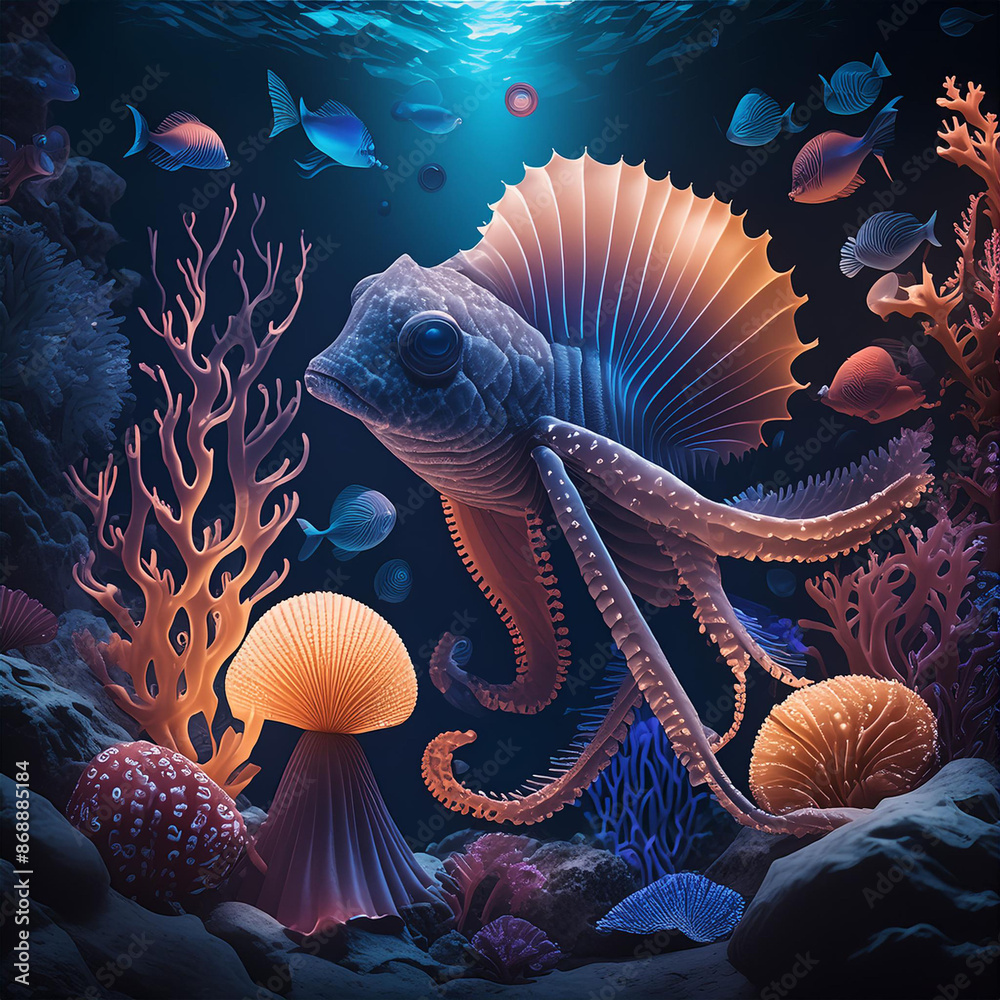 심연, abyss, 깊은 구렁, deep chasm, 끝없는 깊이, bottomless depth, 해저 협곡, ocean ...