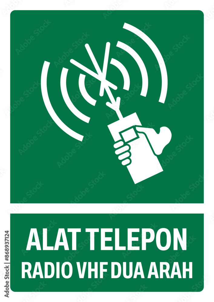 ISO emergency and first aid safety signs in indonesian_alat telepon ...