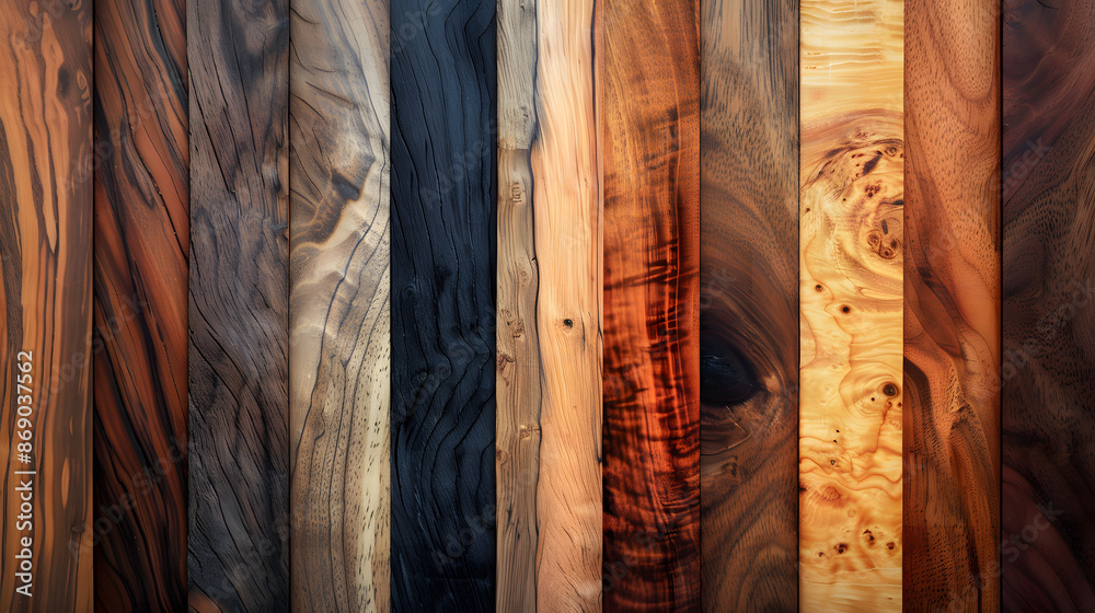 Detailed seamless design of vertical wooden slats for wall paneling ...