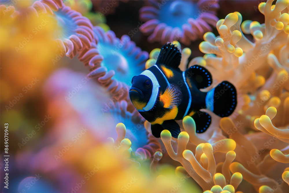 The beauty of marine life and coral reefs is a stunning display of ...
