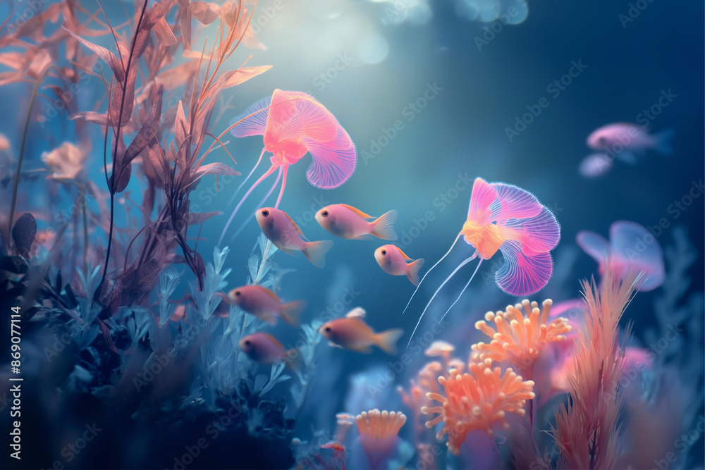 The beauty of marine life and coral reefs is a stunning display of ...