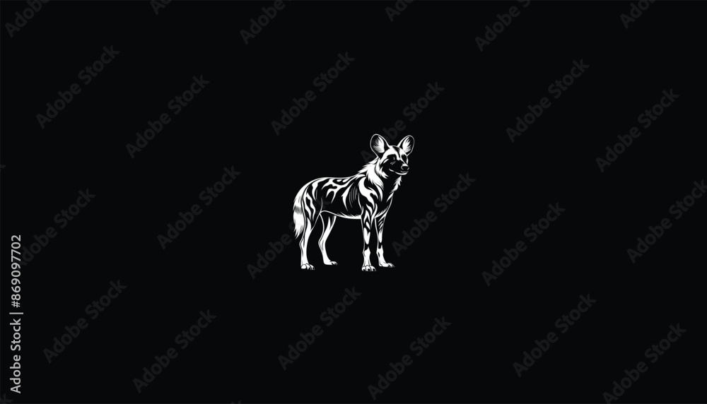 African Wild Dog Logo Design: Dynamic Emblem for Wildlife Conservation ...