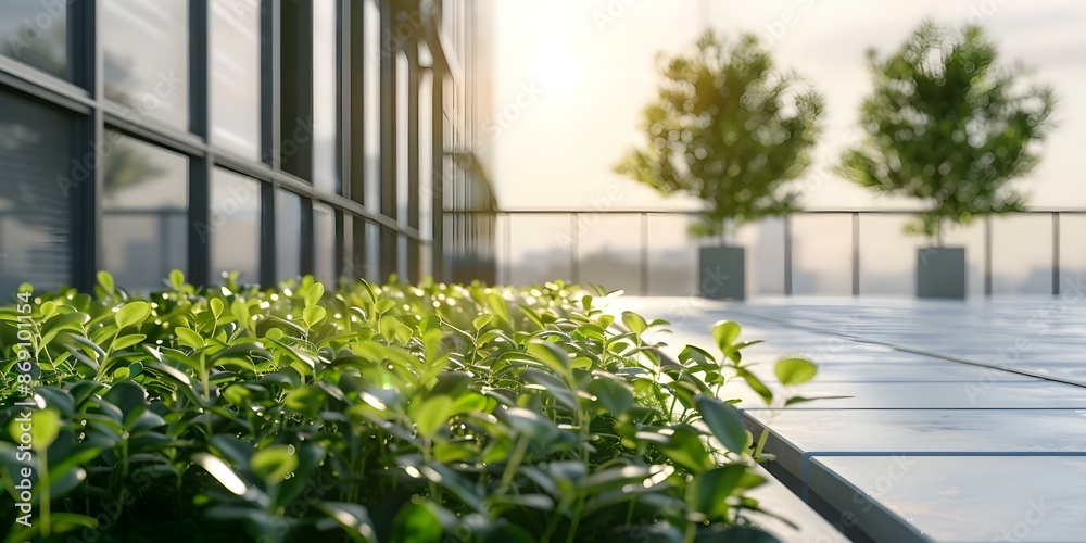 Green certification plaque awarded to sustainable office building for ...