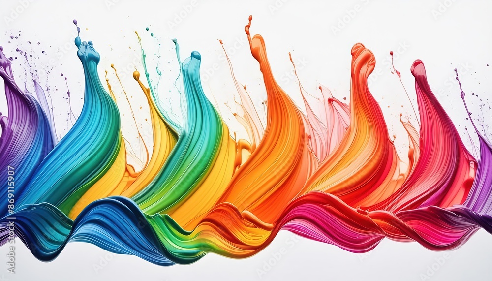 Colorful design celebrates the vibrancy of diverse hues to create eye ...