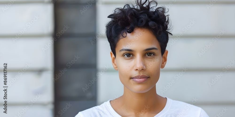 Nonbinary individual with a unique gender identity outside traditional ...