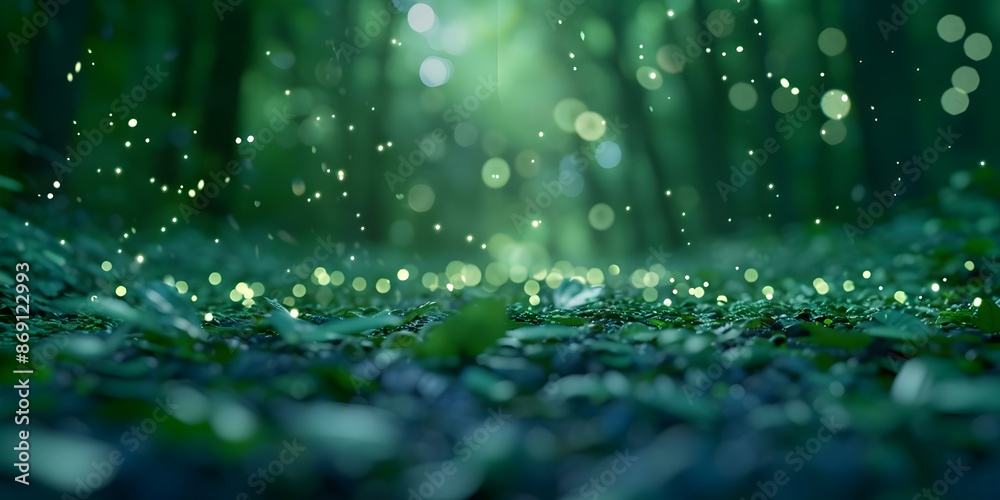 Captivating 4k animated forest with firefly lights for virtual ...