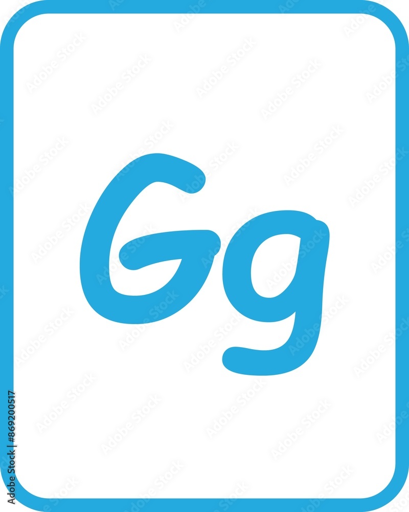 Letter G flashcard. ABC flashcards. Alphabet flashcards. Flashcards for ...