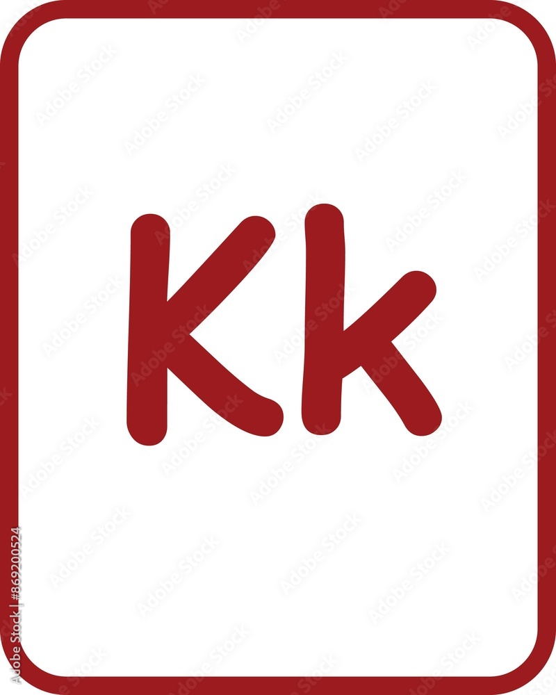 Letter K flashcard. ABC flashcards. Alphabet flashcards. Flashcards for ...