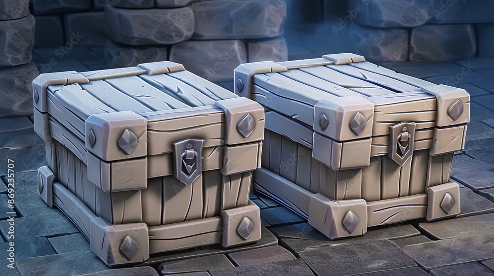 Isolated wood platforms set isolated on white background. Modern ...