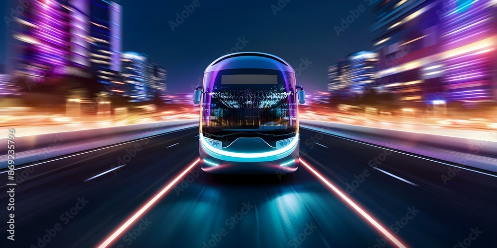 Smart bus autonomously navigates various transport modes with modern ...