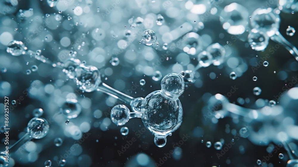 Visual representation of CO2 molecules being captured and funneled into ...