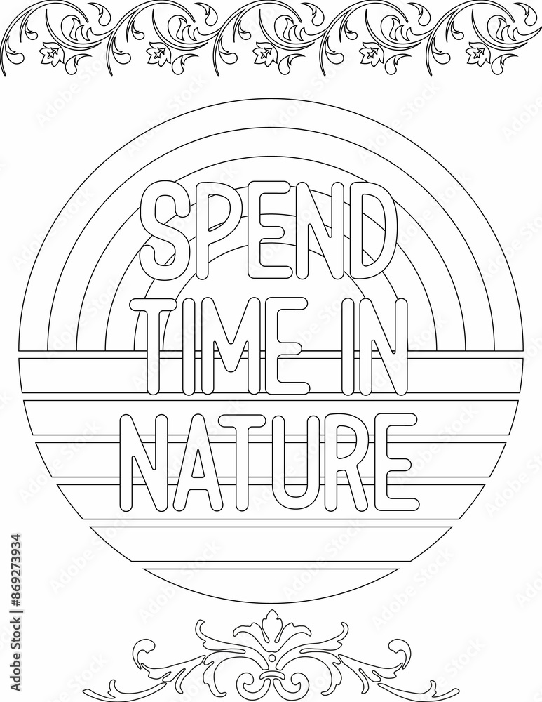 Printable motivational coloring page for kids and adults with ...