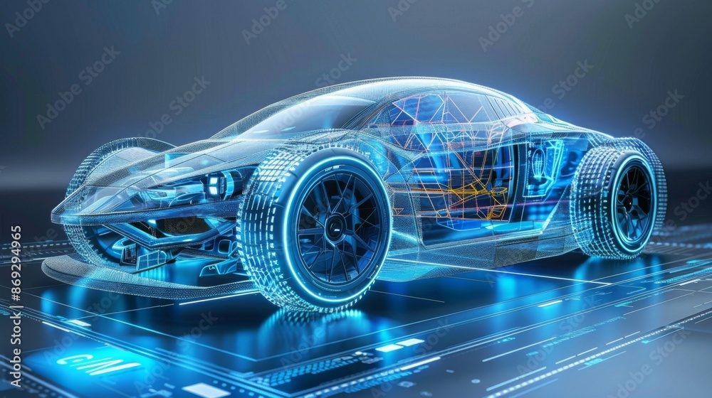 Designing a Blueprint for a Futuristic Electric Car in the Automotive ...
