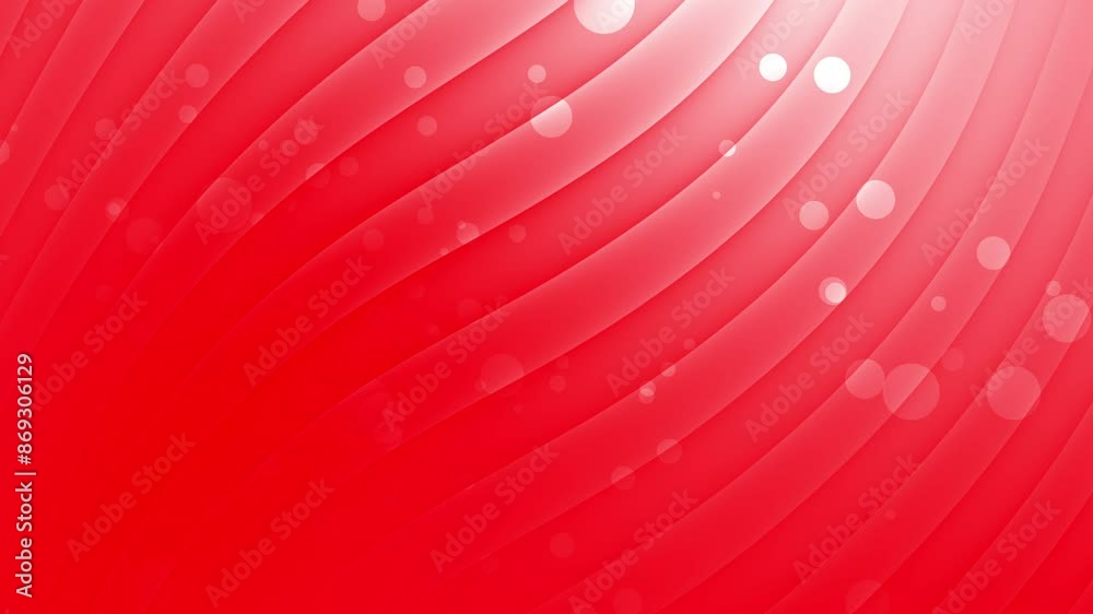 Abstract red gradient background with white circles and diagonal lines. Suitable for modern ...