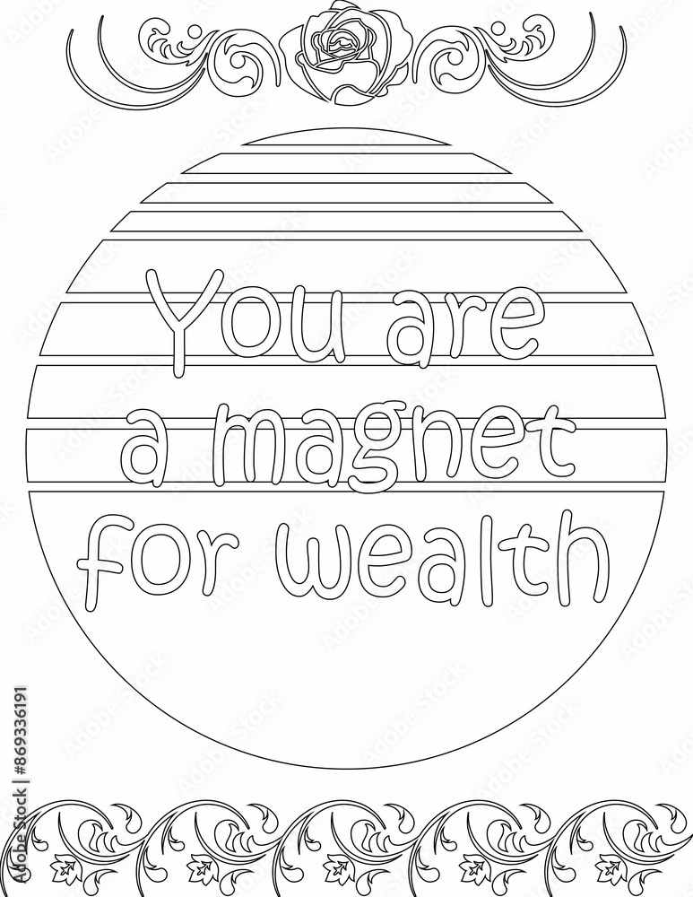 Printable motivational coloring page for kids and adults with ...