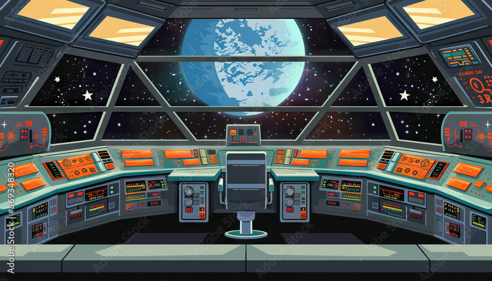 Space Explorer Command Center: A high-tech space explorer command ...