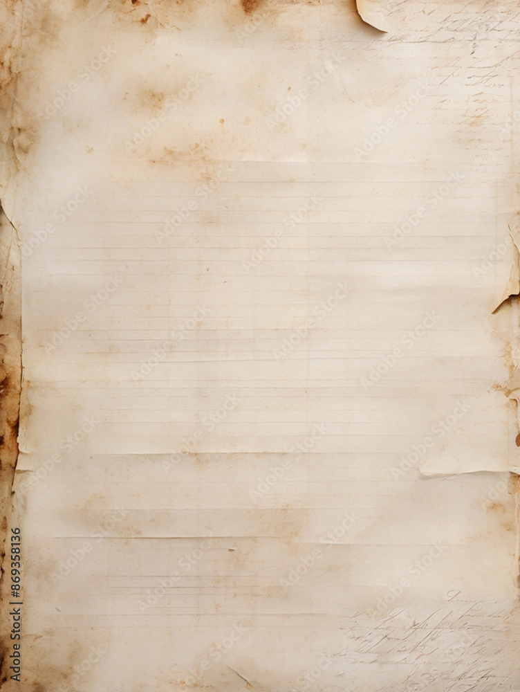 The aged nostalgic letter paper texture background Stock Photo | Adobe ...