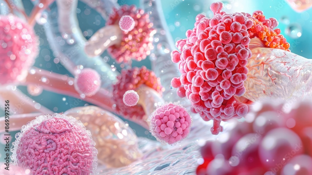 High-resolution image of the spleen, focusing on lymphocyte functions ...