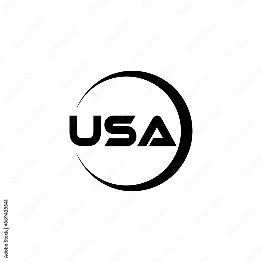 USA Letter Logo Design, Inspiration for a Unique Identity. Modern ...