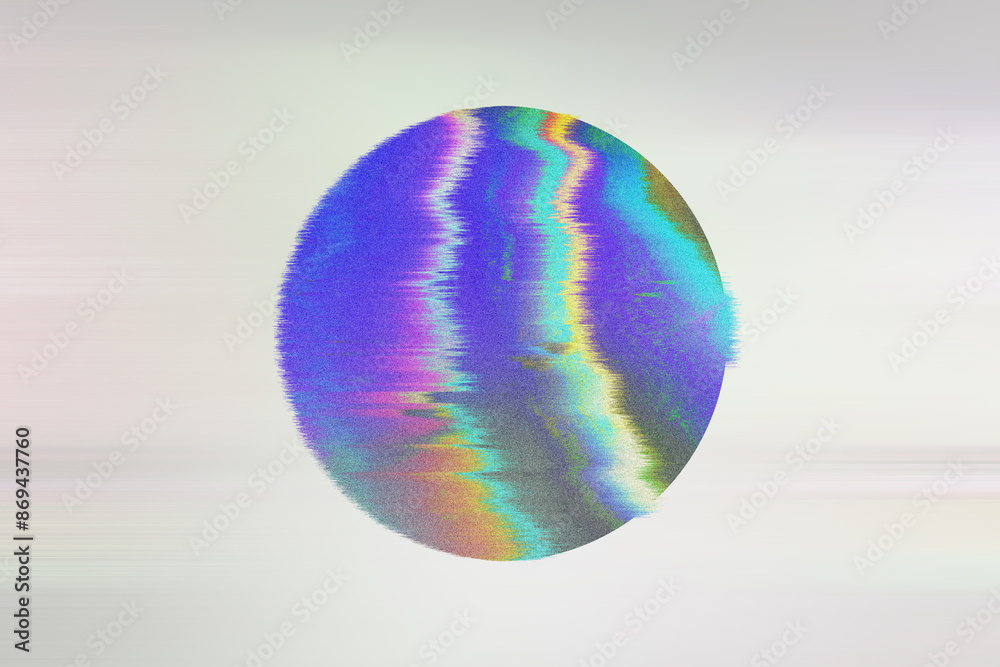 Gradient background, digital color gradation circle with grain noise ...