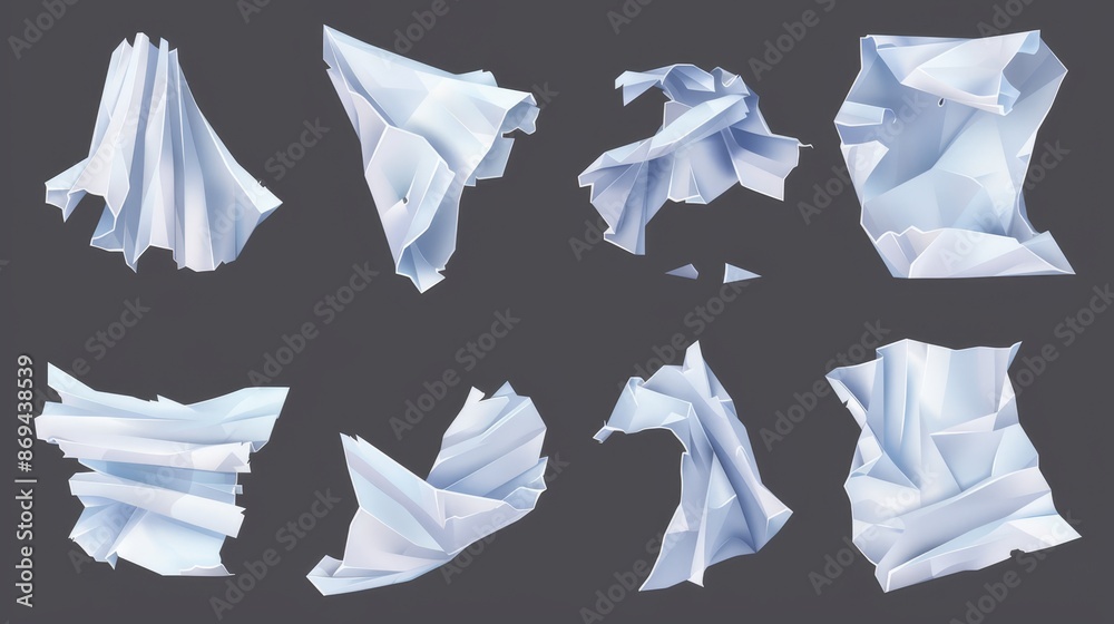 Fall document page on transparent background with realistic office ...