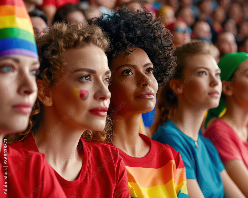 Pride Concert Crowd Diverse Faces United in Celebration of Love ...