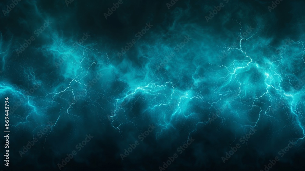 The bottom frame is realistic thunder light and blue smoke cloud. The ...