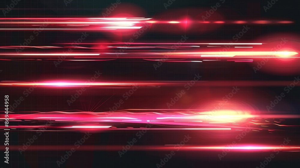 A modern realistic set isolated on transparent background with red ...