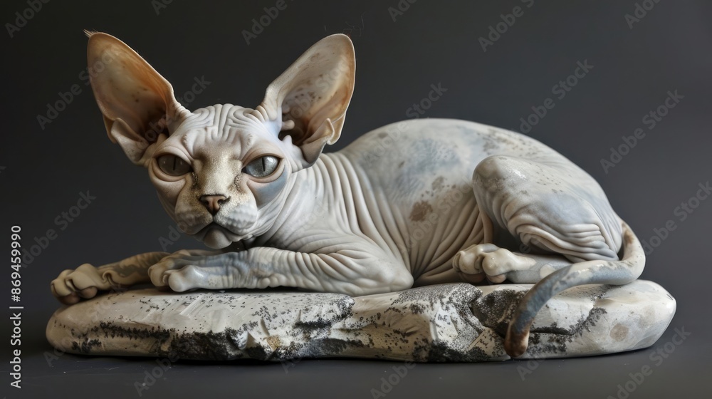 Sphinx cats, with their distinctive hairless bodies and large ...