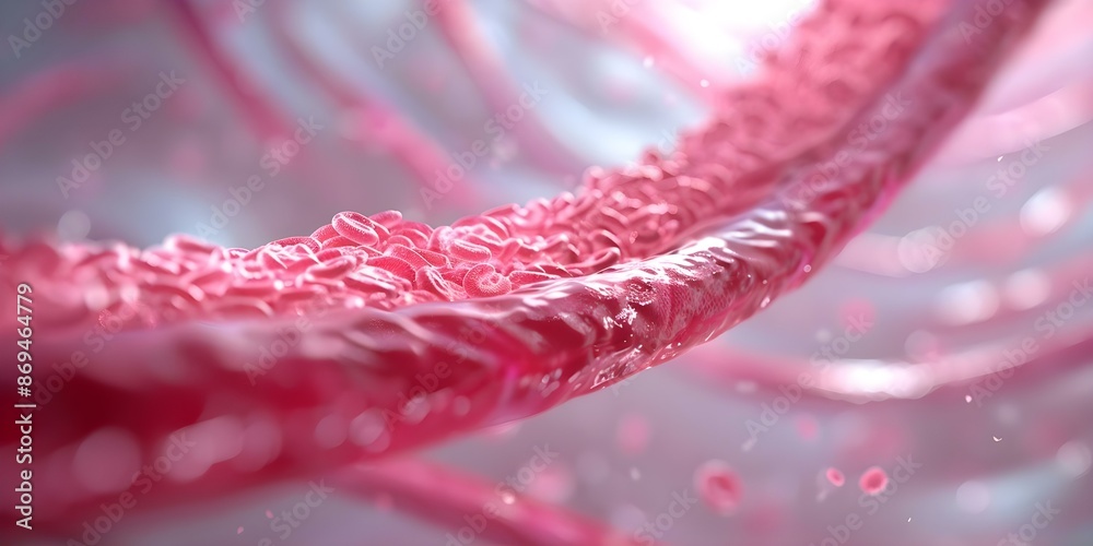 Understanding Atherosclerosis Detailed Pathology Image of Artery with ...