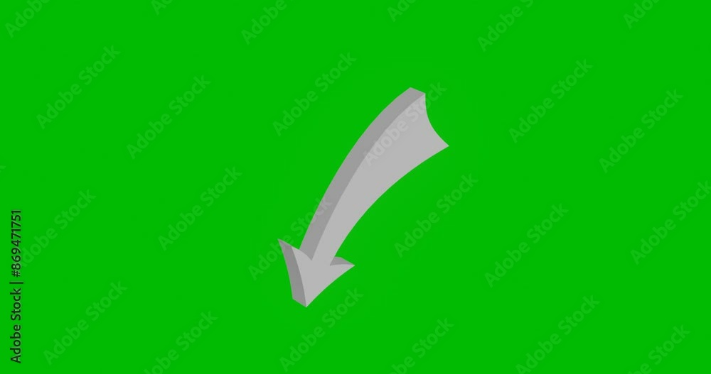 Animation of rotation of a white down arrow with shadow. Simple and ...