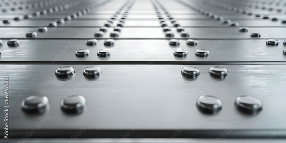 Customizable metal plaque mockup set with realistic rivets and screws ...