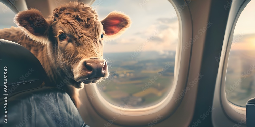Surprising Airline Ad A Cow Lands on a Plane and Amazes Its Owner ...