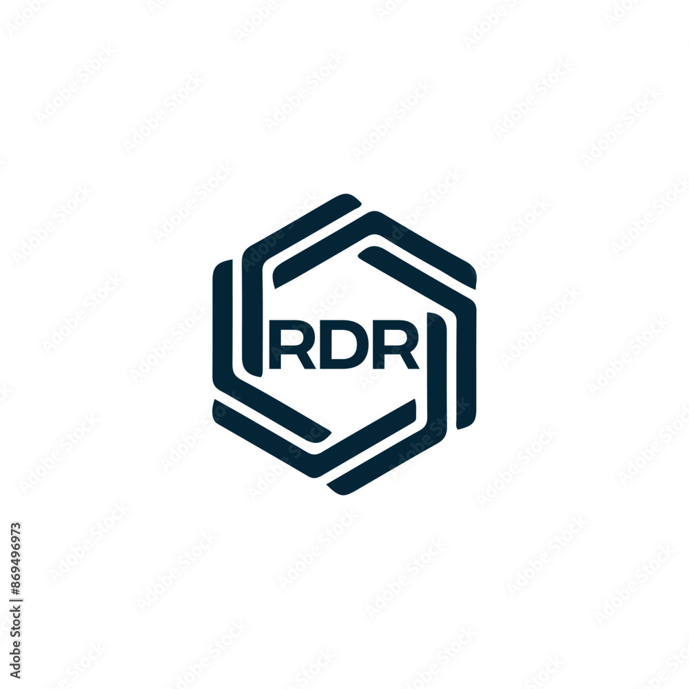 RDR logo. R D R design. White RDR letter. RDR, R D R letter logo design ...