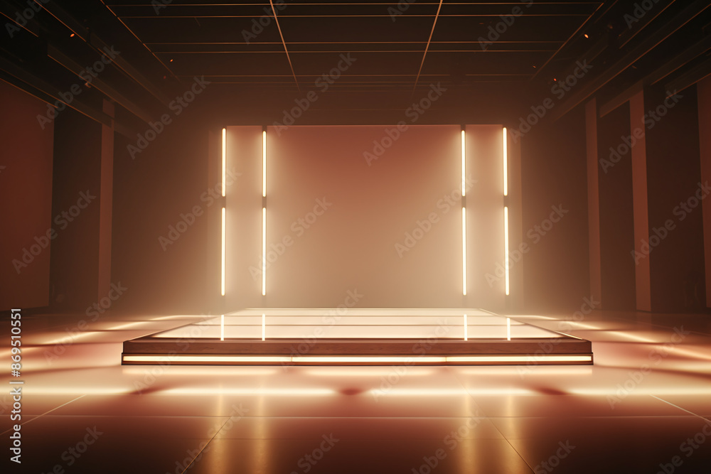 Modern dance stage light background with spotlight illuminated for ...