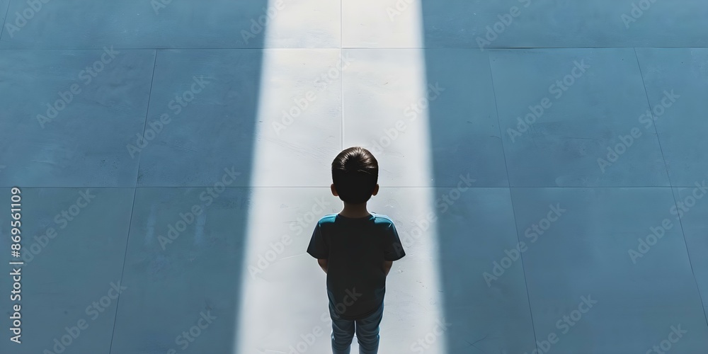 Shadow Figure Represents Inner Child Encouraging Self-Reflection ...