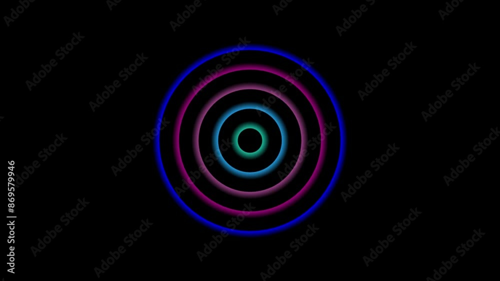 light wave diffusion animation, isolated on transparent background ...