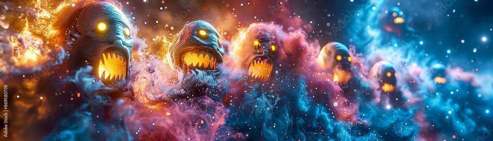 Drone captures aliens laughing in outer space with a worms-eye view ...