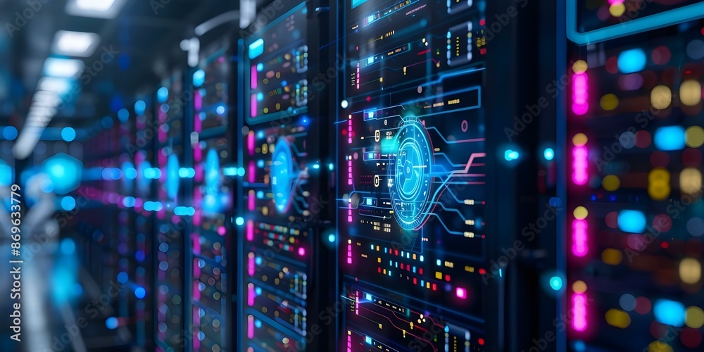Innovative Data Center Humanoid Robots and Holographic Interfaces in ...