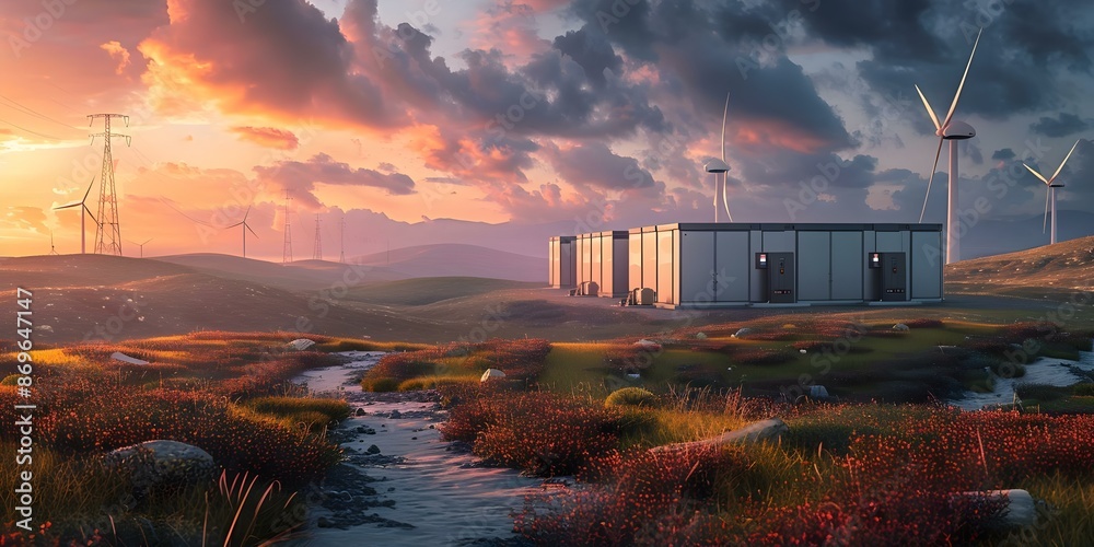 Electricity plants combine grid battery storage geothermal solar wind ...