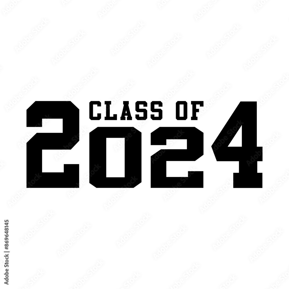 Class of 2024 design, College t-shirt design printable text vector ...