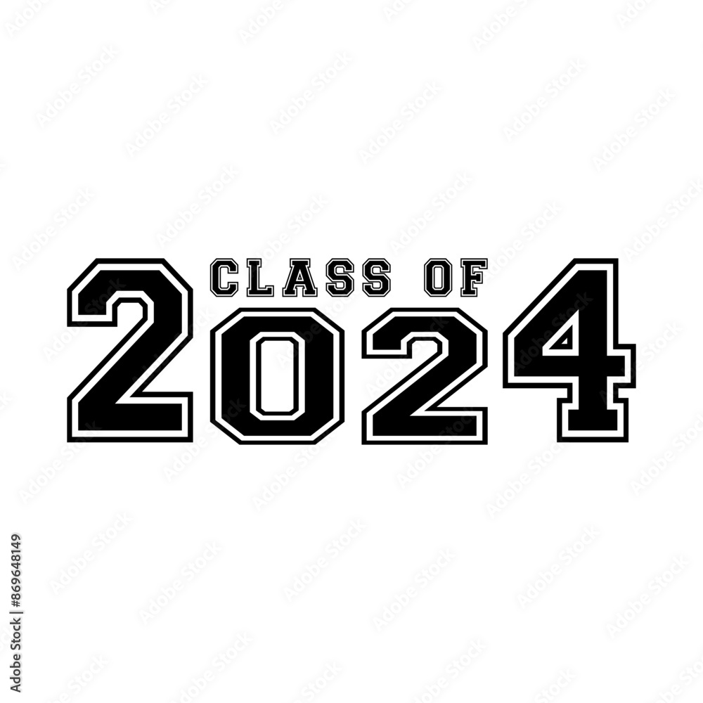 Class of 2024 design, College t-shirt design printable text vector ...