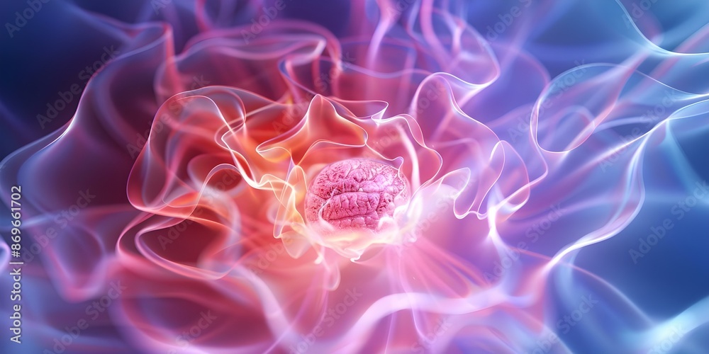 Inflamed Appendix Closeup A Representation of Immune System ...