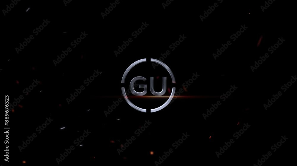 GU Animation Logo, Gu ug 3D Letter Logo Animation Effects Stock Video ...