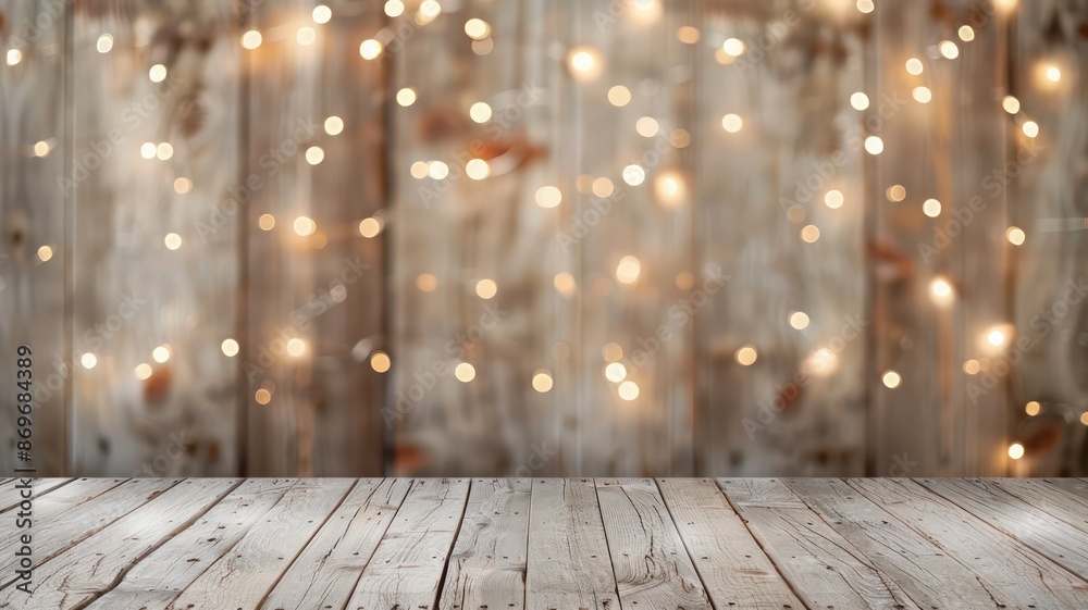 A wooden wall with a lighted background. The lighted background is made ...