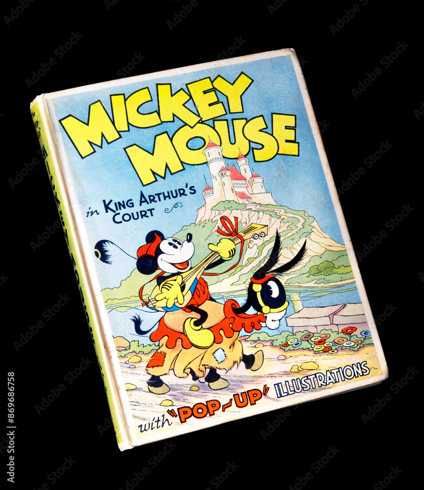 Fort Worth, Texas - June 30,2024 Mickey Mouse Pop-up book first edition ...