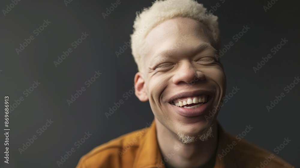 Studio Portrait Of Albino African American Man With Striking Studio studio-portrait-of-albino-african-american-man-with-striking-studio