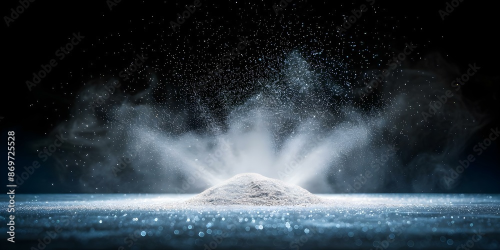 A powerful magnet creates a striking visual effect by attracting iron ...